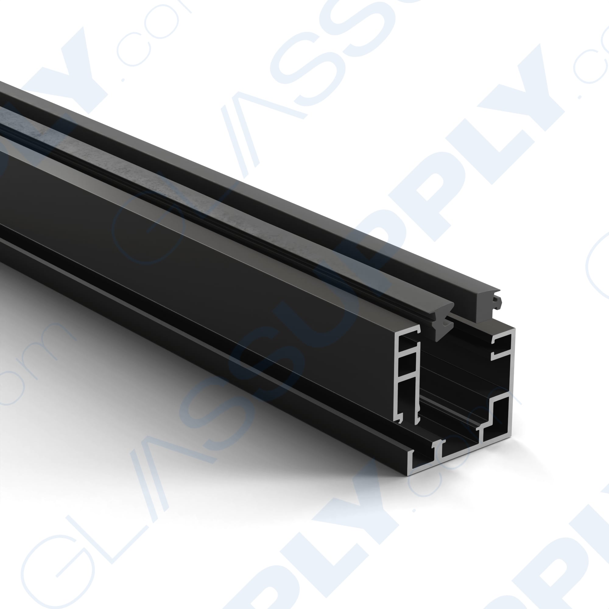 Office Partition U-channel 2 Parts Snap Kit - Glassupply (CA)